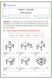 Prepositions-1 - skoolon.com