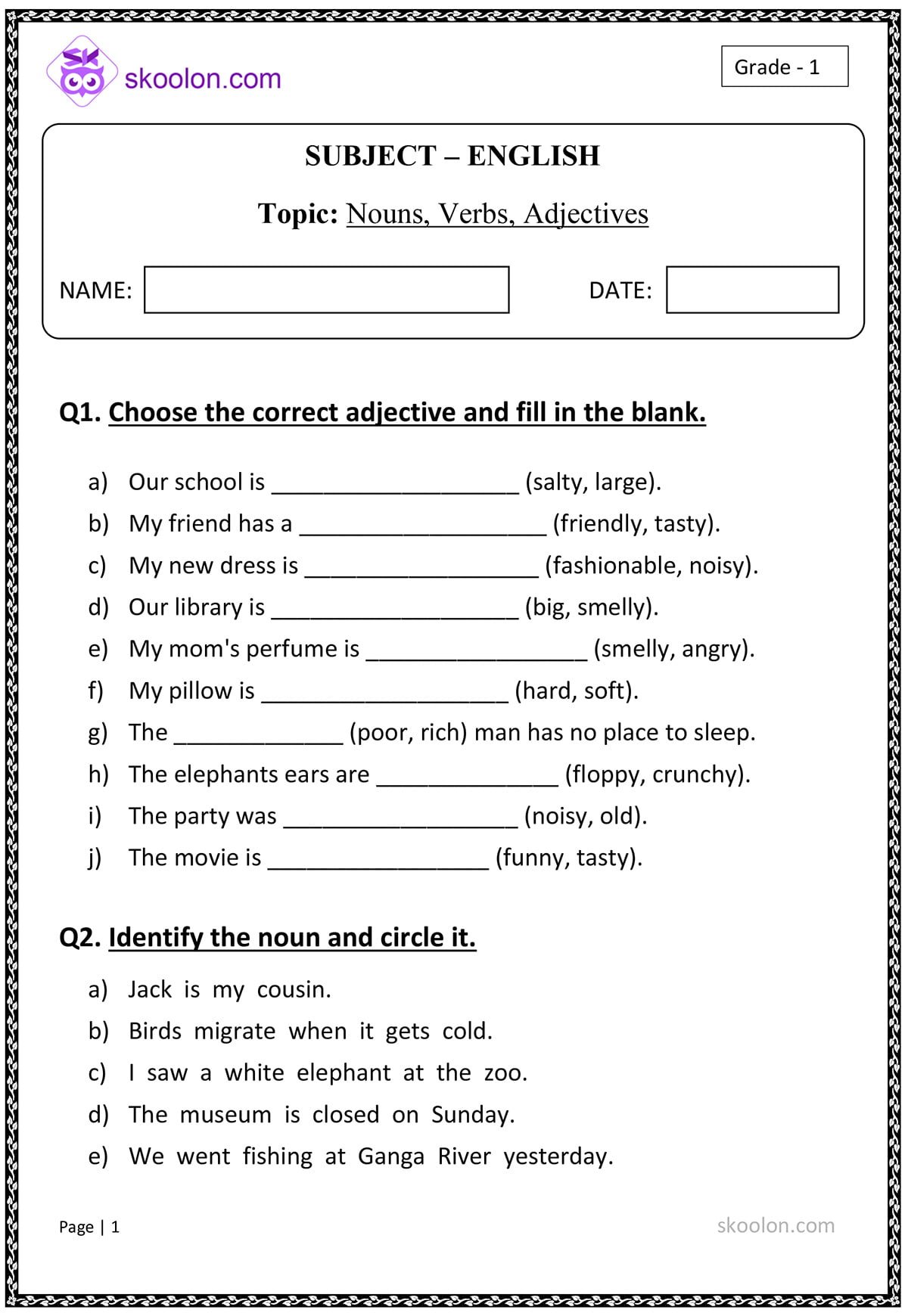 Noun Verb Adjective Worksheet Hidden Parts Of Speech Worksheets Noun Verb Adjective Worksheet Hidden Parts Of Speech Worksheets