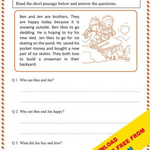 comprehension for class 2 – skoolon.com