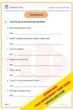 Sentences-2 - skoolon.com