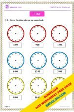 Time Worksheet-1 - skoolon.com