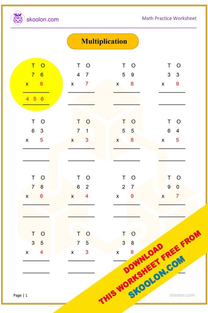 Multiplication 3 Skoolon multiplication-3-skoolon