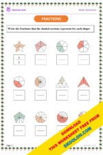 Math Fraction Worksheet-2 - skoolon.com